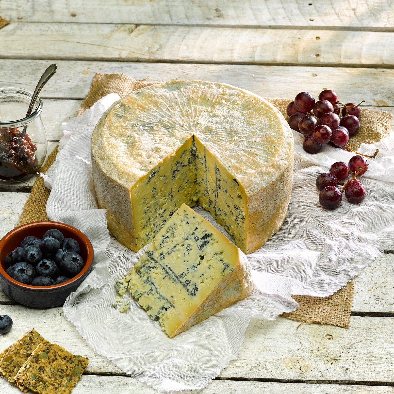 Perl Las - Organic Welsh Blue Cheese - Large Wheel 2.1KG